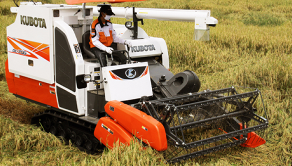Mesin Pertanian Panen Padi KUBOTA Combine Harvester DC 70 G